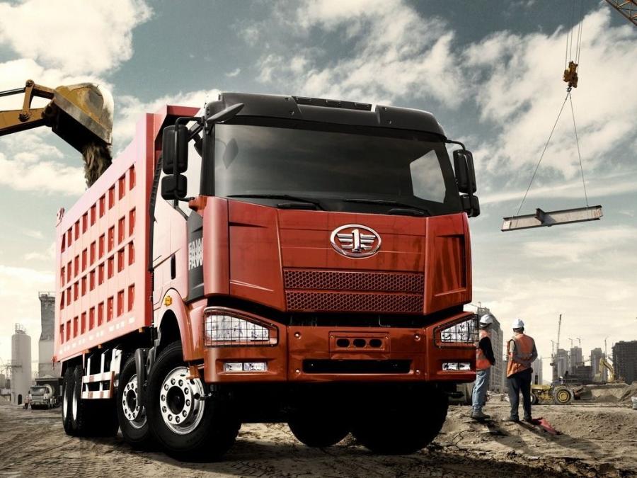 FAW J6 8x4 Dump Truck 2007 года выпуска. Фото 1. VERcity